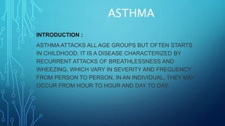Presentation of Asthma | PPTX