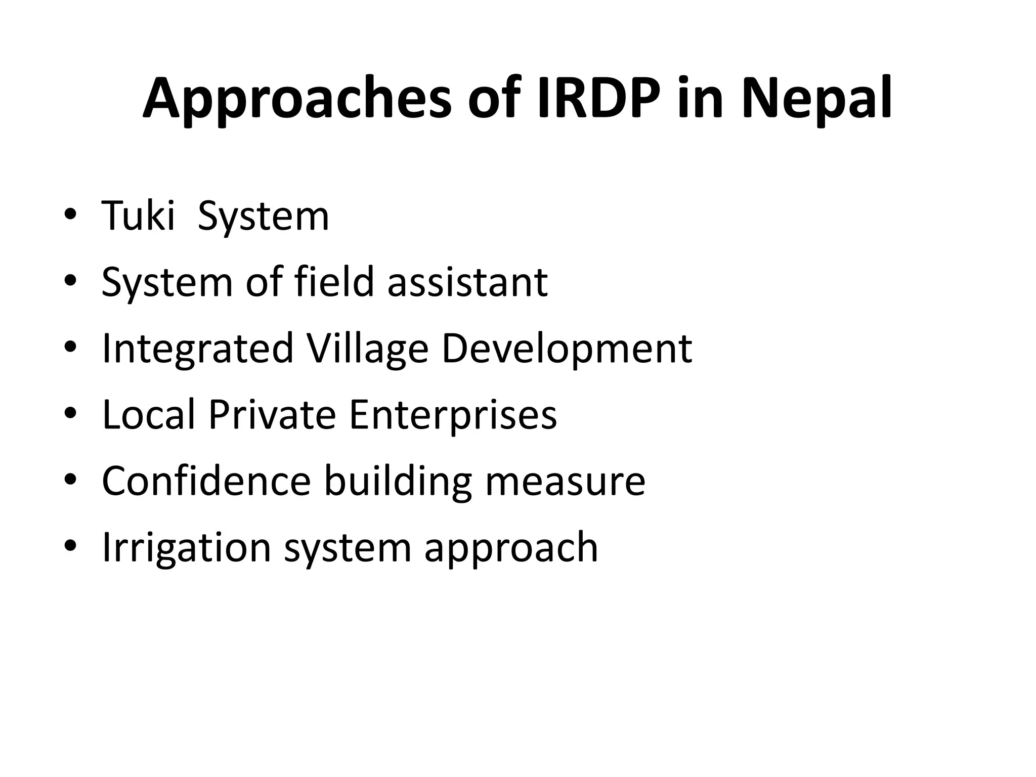 Integrated Rural Development Model | PPTX