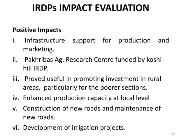 Integrated Rural Development Model | PPTX