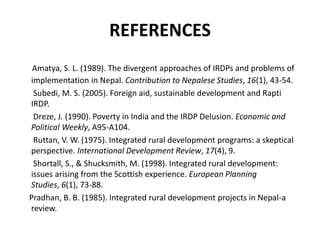 Integrated Rural Development Model | PPTX