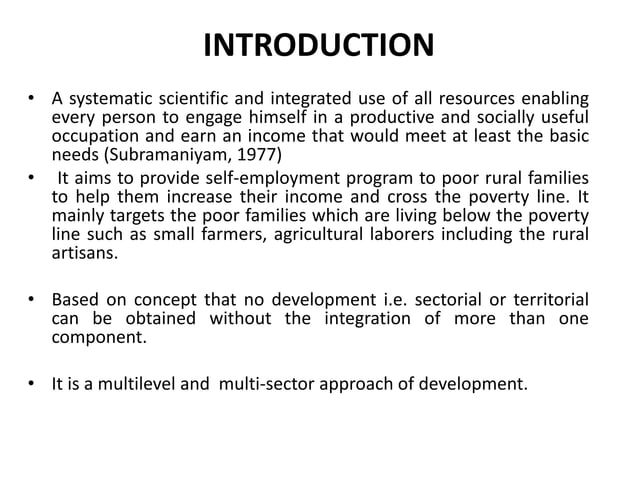 Integrated Rural Development Model | PPTX