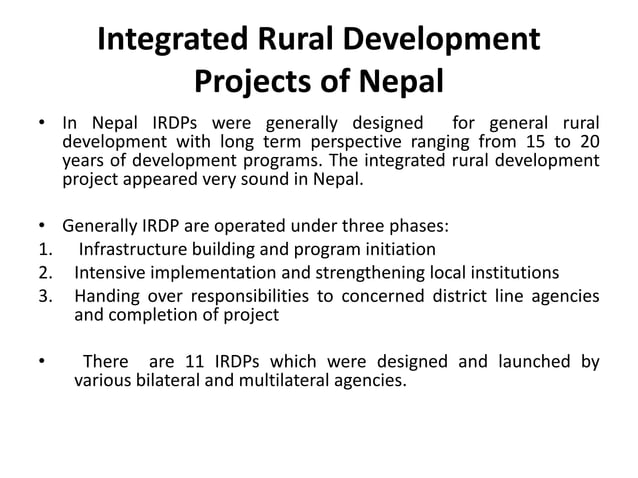Integrated Rural Development Model | PPTX