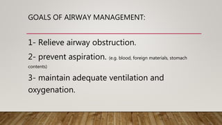 Basic Airway Management | PPTX
