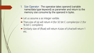 Misc Operator | PPT