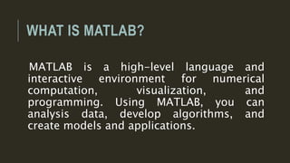 Introduction of Matlab | PPT