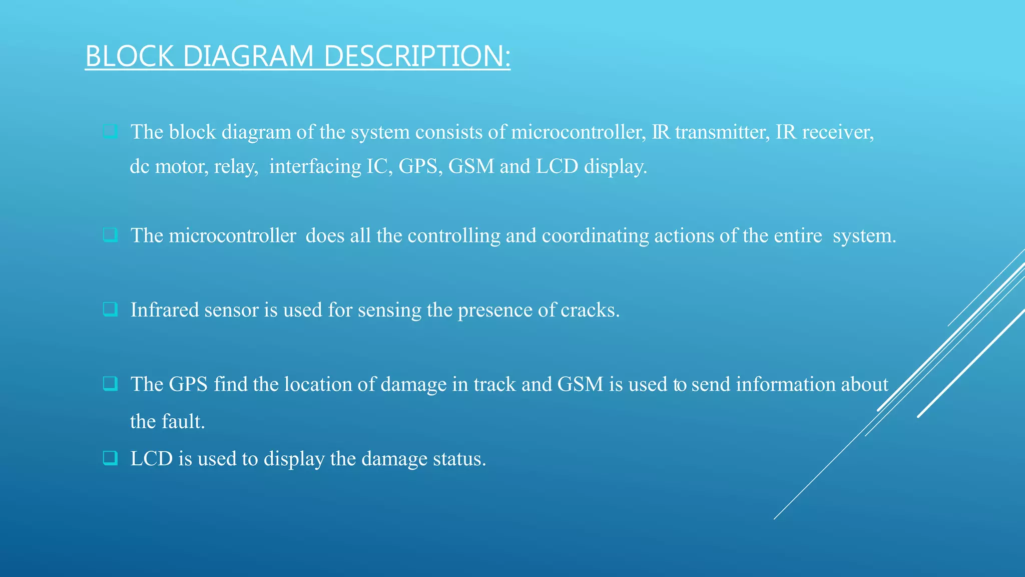 Ir Based Railway Track Fault Detection System Ppt