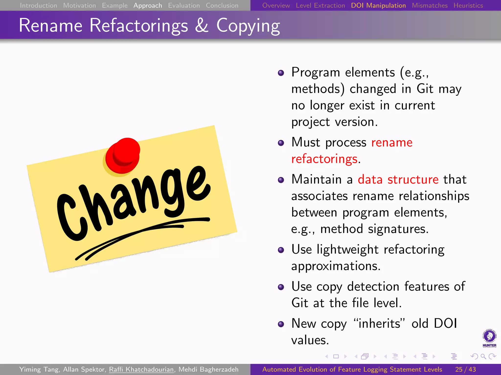 Automated Evolution Of Feature Logging Statement Levels Using Git