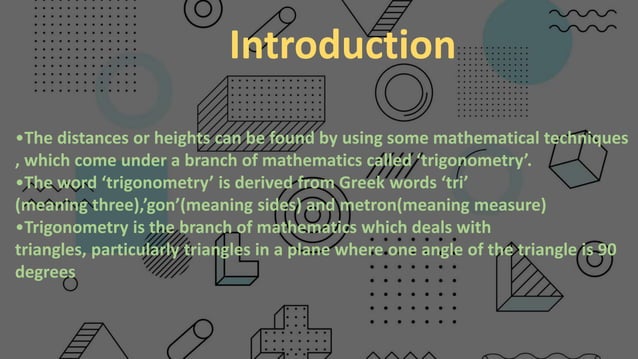 Introduction to Trignometry | PPTX