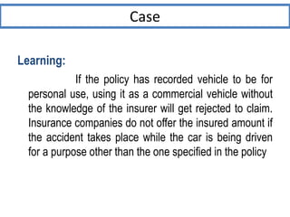 Motor Insurance presentation | PPTX