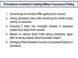 Motor Insurance presentation | PPTX