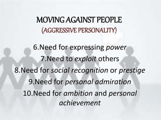 The Social Psychological Theory by Karen Horney | PPTX