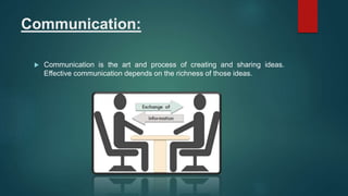 Effective Communication skill and its process. | PPT