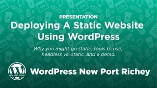 Deploying A Static Website Using WordPress | PDF | Web Development | Internet