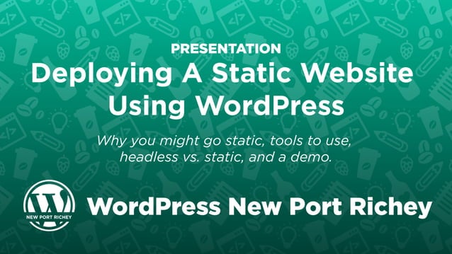 Deploying A Static Website Using WordPress | PPT Deploying A Static Website Using WordPress | PPT