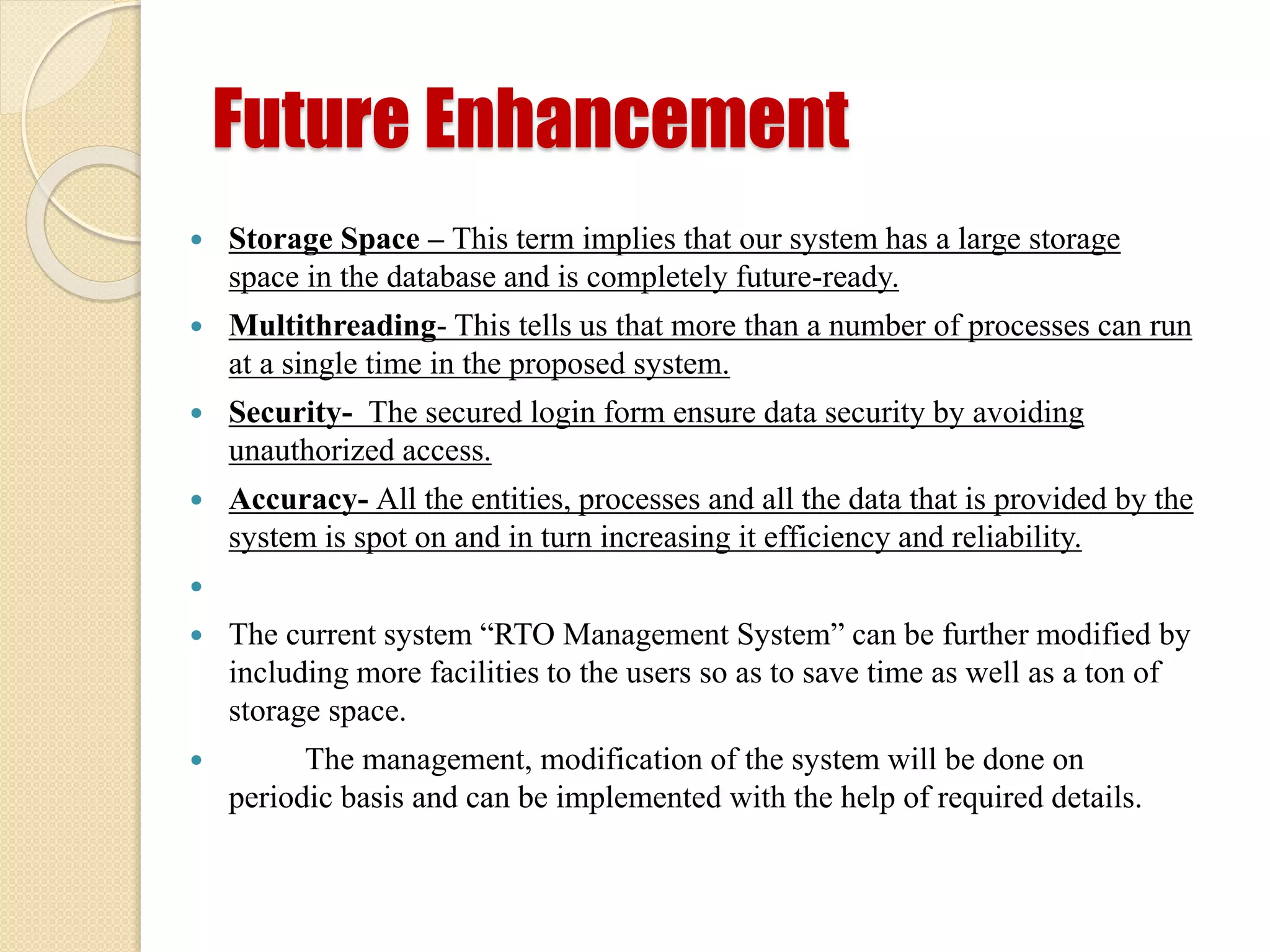 RTO Management System | PPTX
