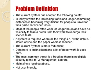 RTO Management System | PPTX