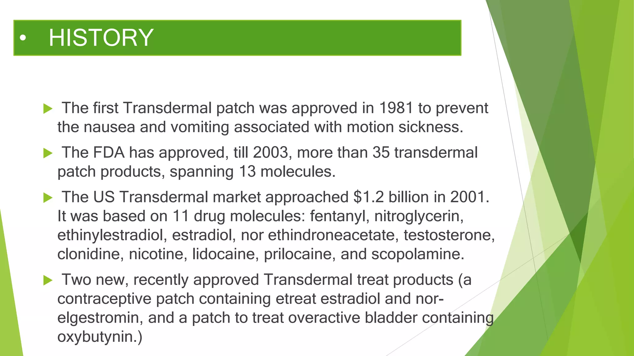 Transdermal drug delivery system by MANSOORI MOHAMMAD SHOAIB. | PPT