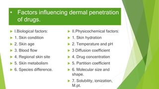 Transdermal drug delivery system by MANSOORI MOHAMMAD SHOAIB. | PPT