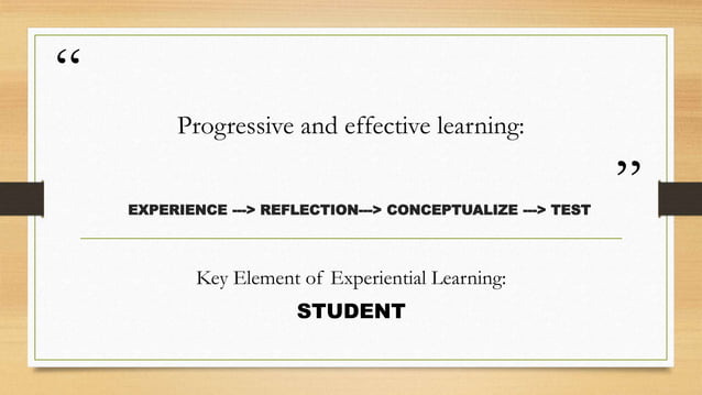 THEORY OF PERSONALISM and EXPERIENTIAL LEARNING | PPTX | Educational ...