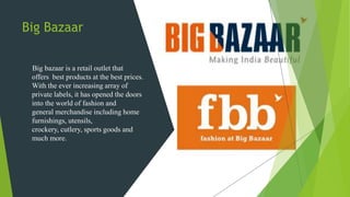 MIS of BIG BAZAAR | PPTX