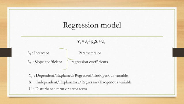 Simple linear regression | PPTX