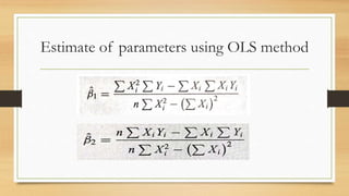 Simple linear regression | PPTX