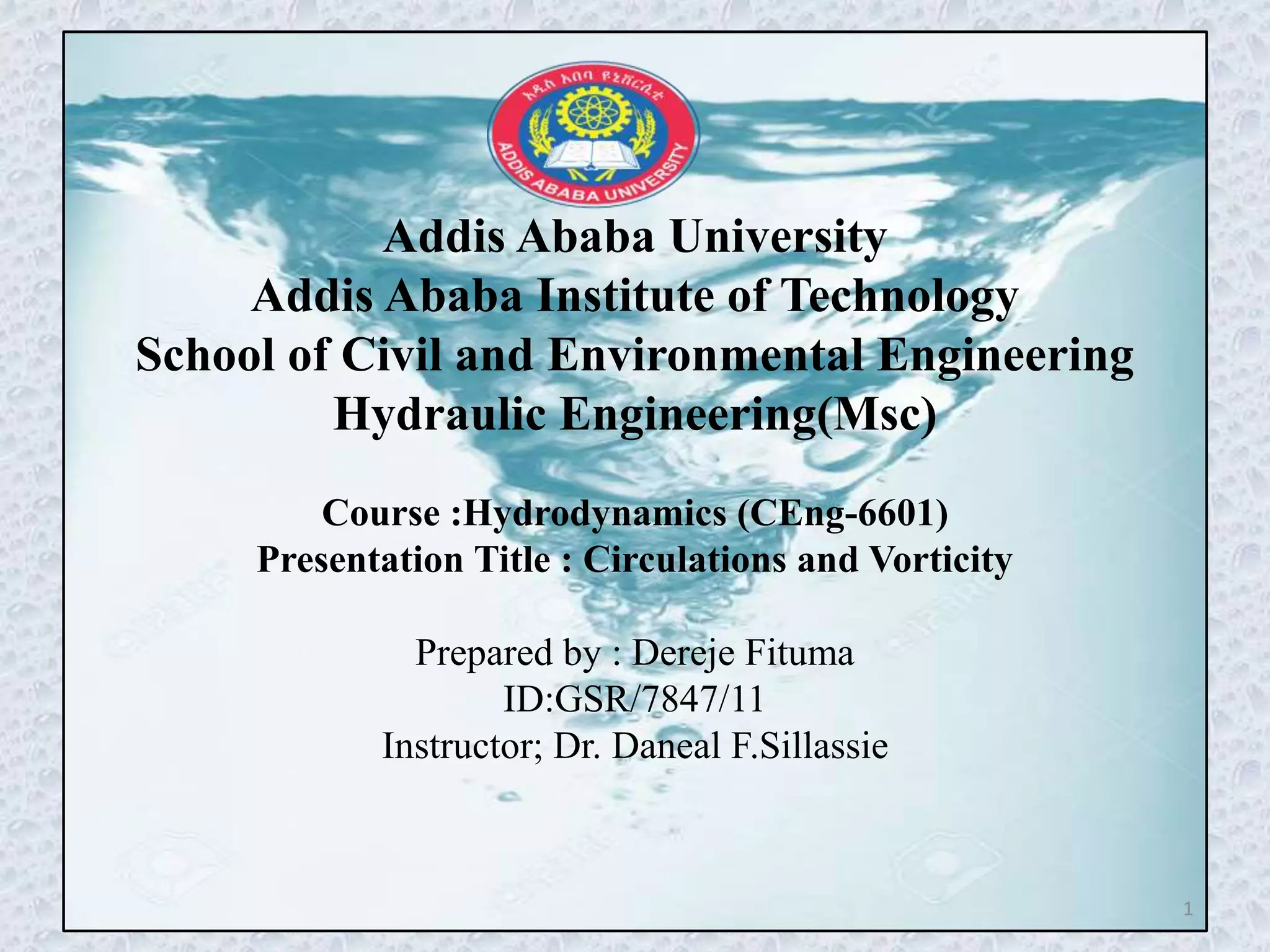 vortex and circulation | PPTX