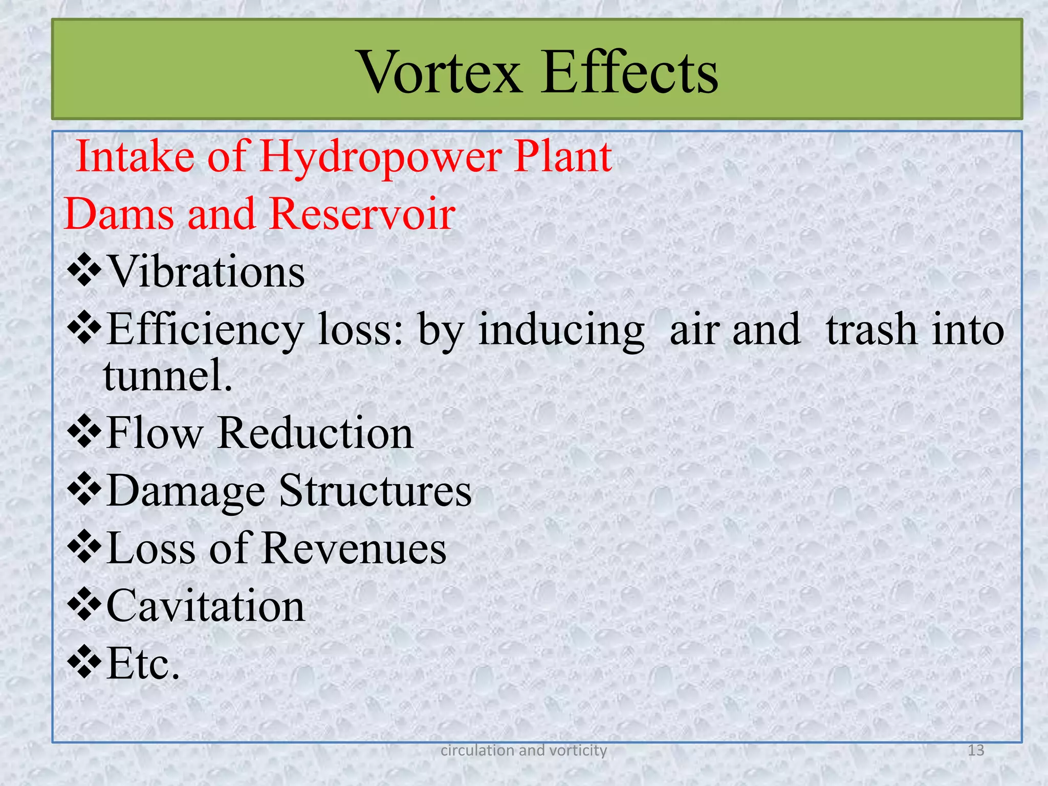 vortex and circulation | PPTX
