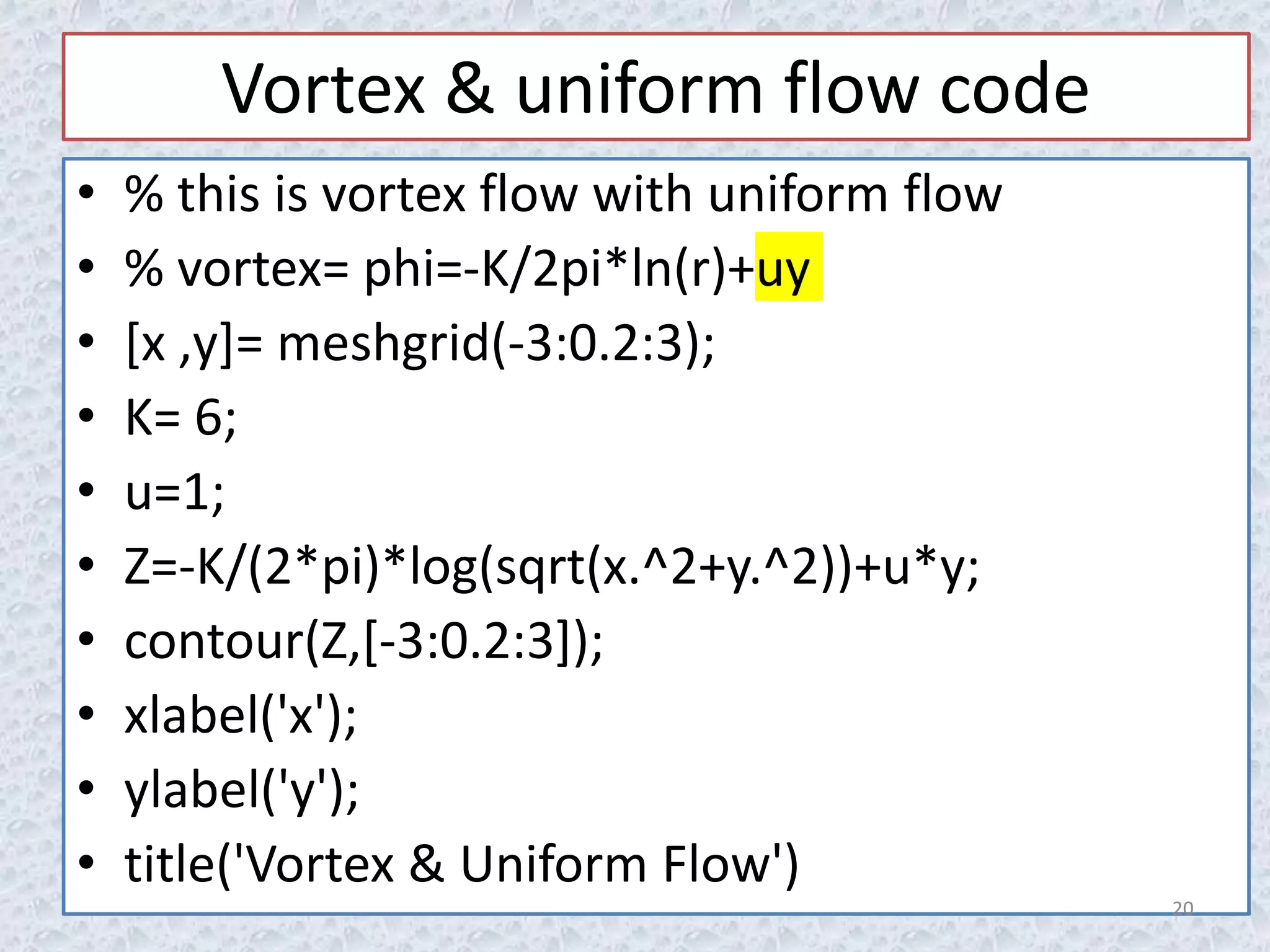 vortex and circulation | PPTX