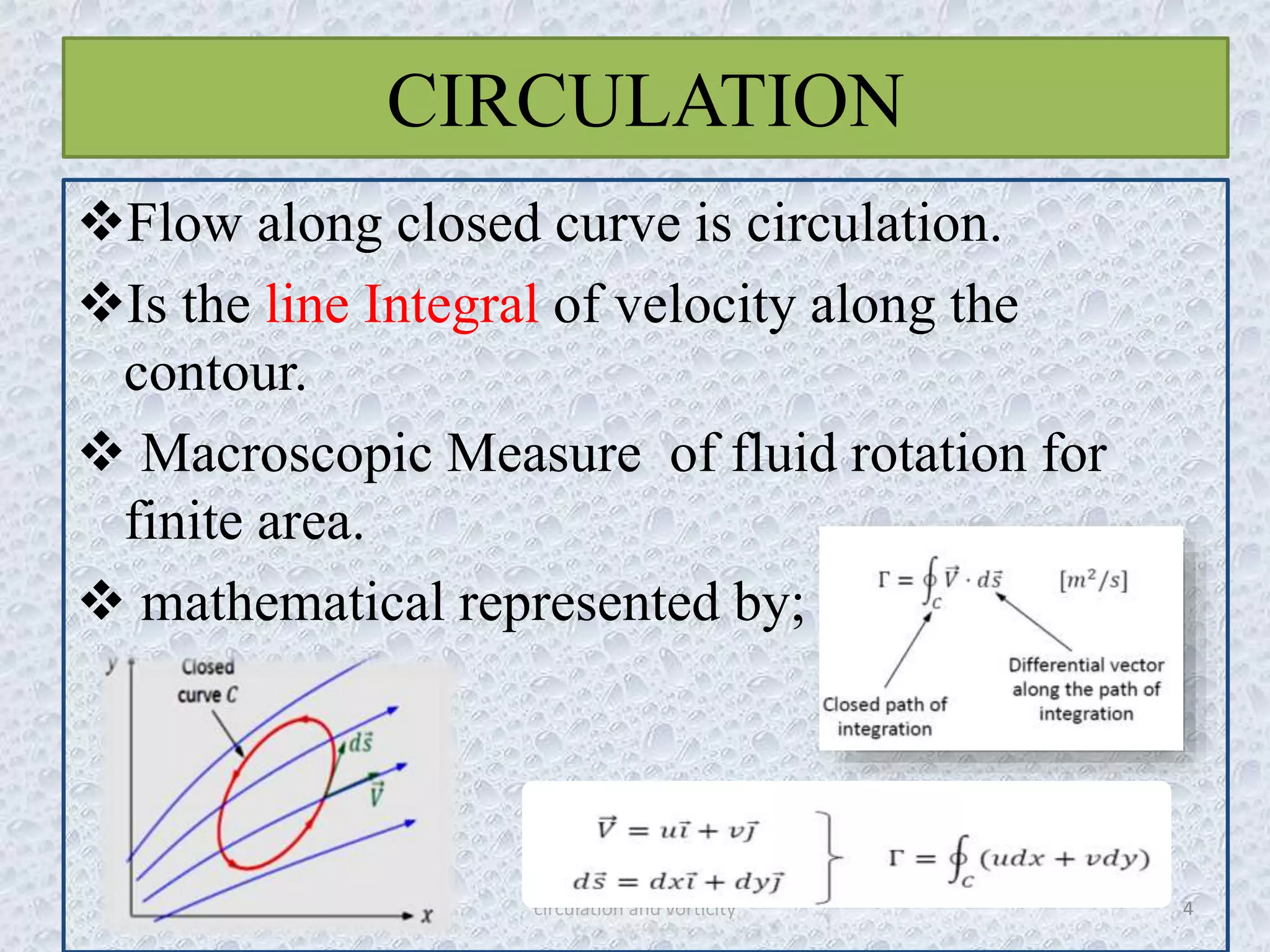 vortex and circulation | PPTX
