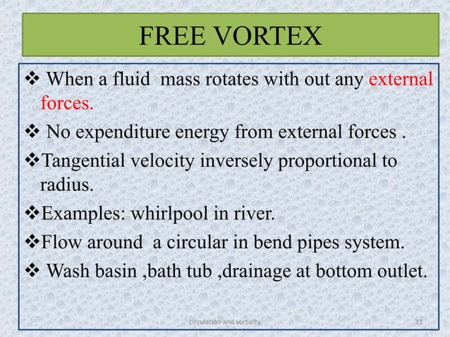 vortex and circulation | PPTX