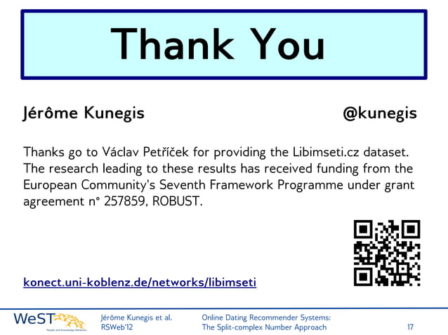 Online Dating Recommender Systems: The Split-complex Number Approach | PPT
