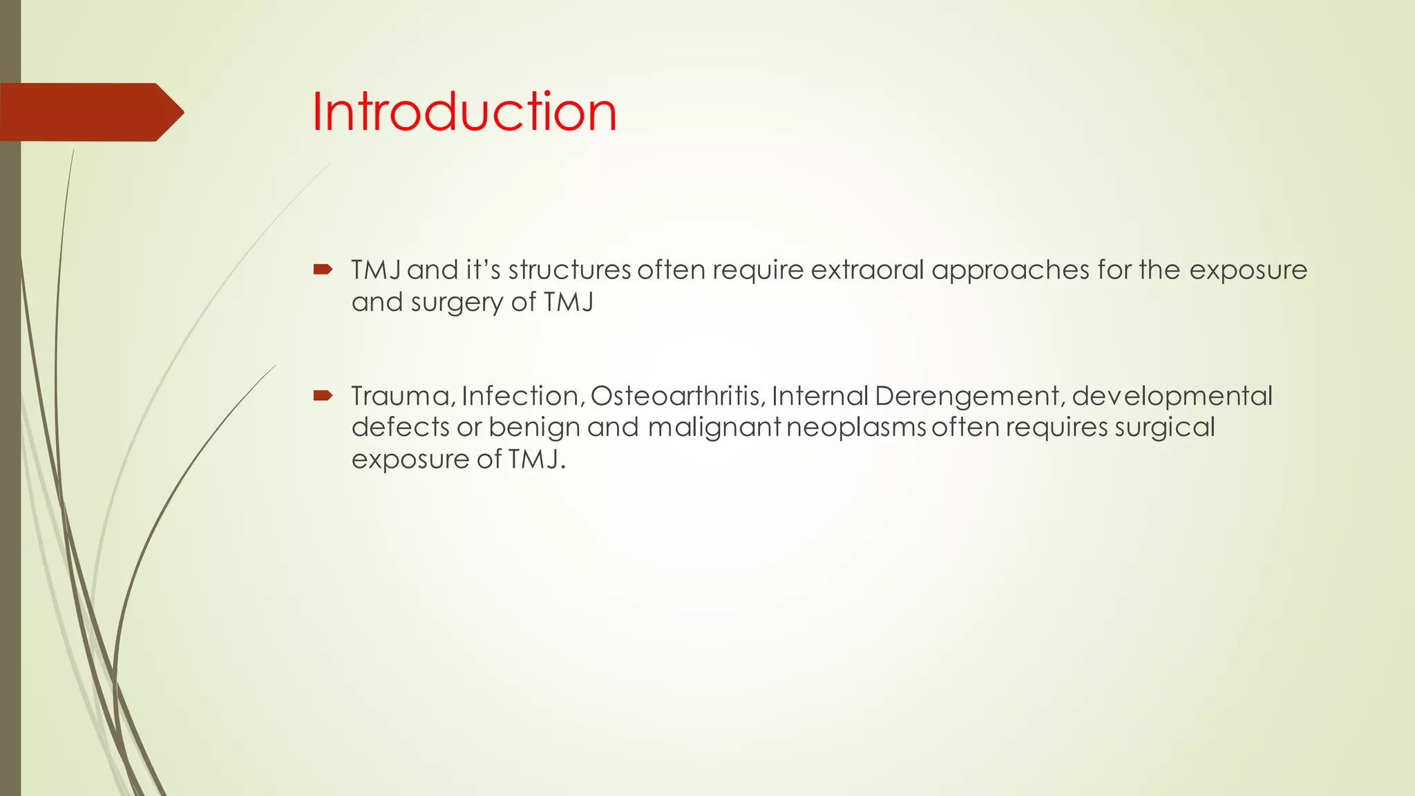 Extraoral Surgical Approaches to Temporomandibular Joint | PDF