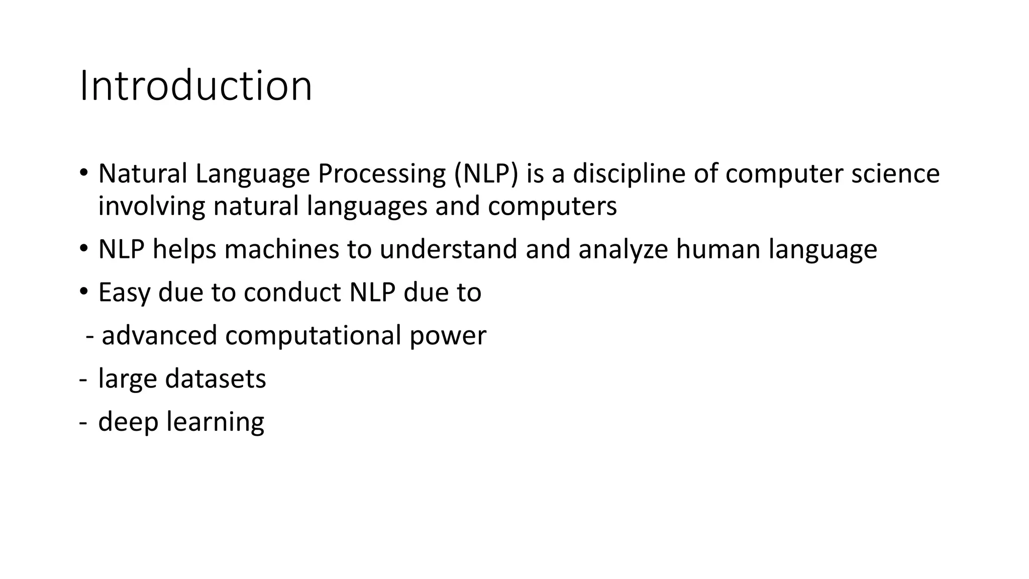 Natural Language Processing Advancements By Deep Learning: A Survey | PPT