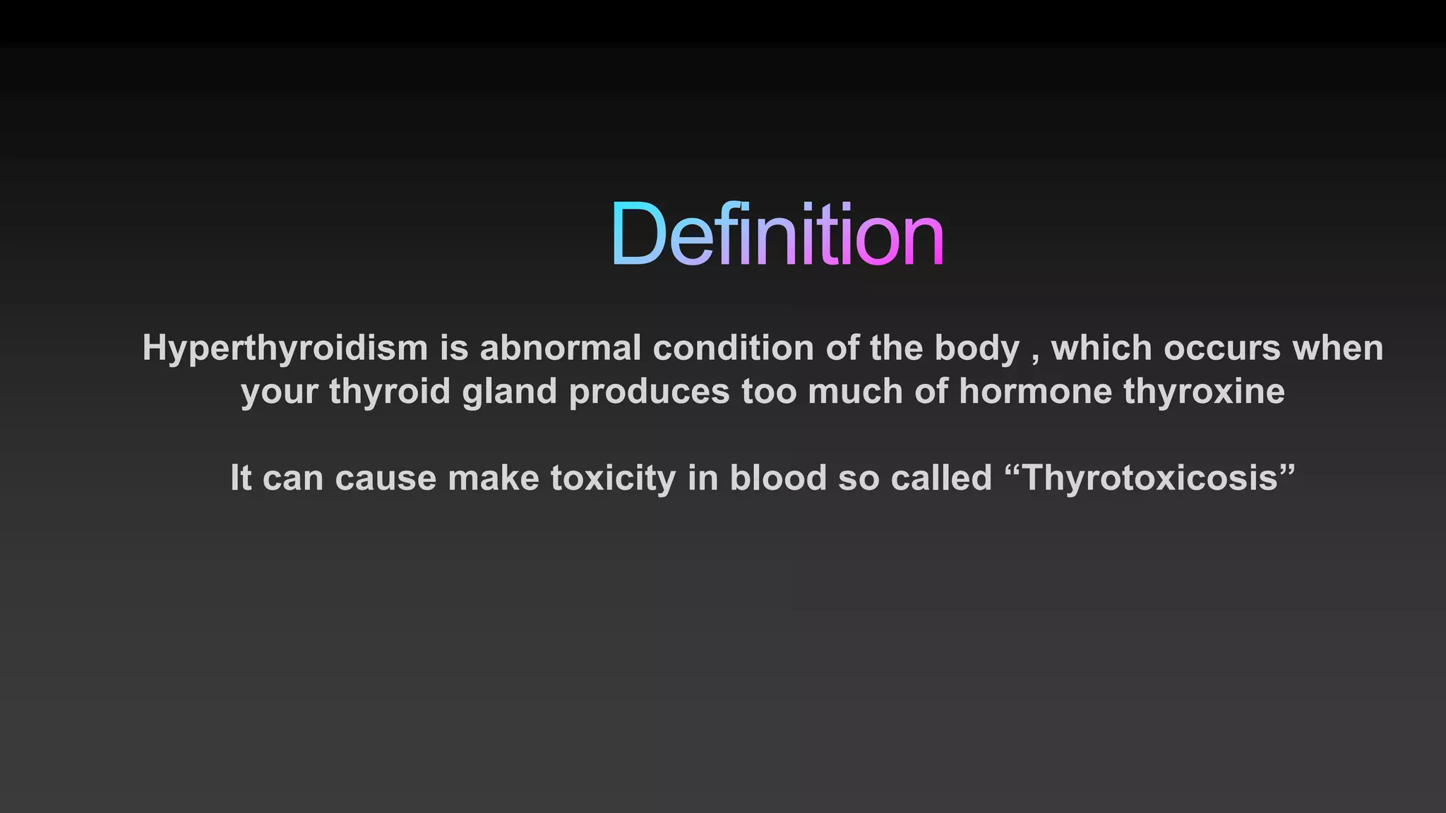 Hyperthyroidism Pathphsiology | PPTX
