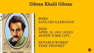 Jibran biography | PPT