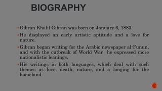 Jibran biography | PPT