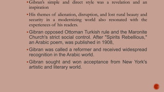 Jibran biography | PPT