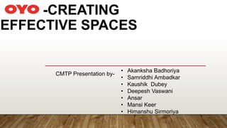 Presentation of oyo case study | PPTX