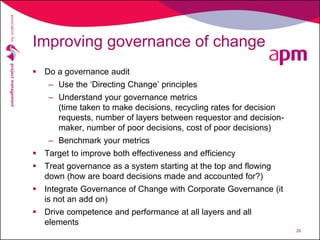 Good governance of the project portfolio | PDF