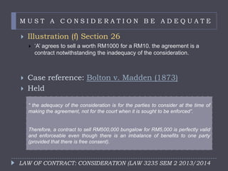 Law of Contract: Consideration | PPTX
