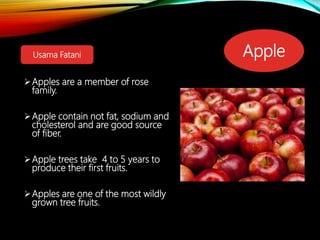 Presentation On Fruits | PPTX | Gardening | Home & Garden