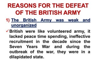 Presentation on American War of Independence | PPTX