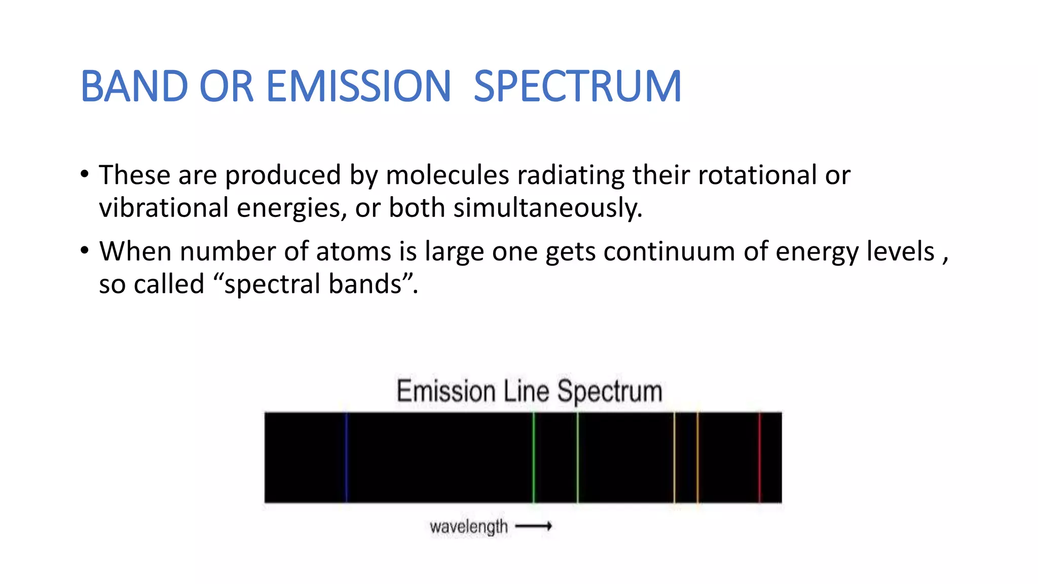 SPECTROSCOPY AND ATOMIC SPECTRUM | PPT