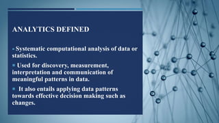 The Importance of Analytics Reporting | PPT