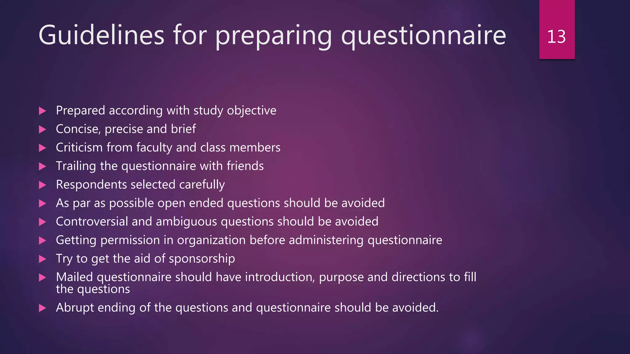 Questionnaire | PPT
