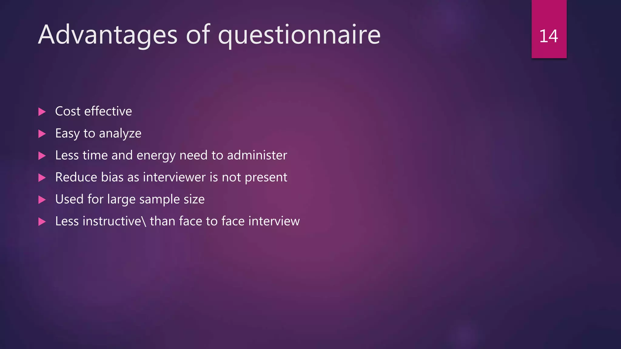 Questionnaire | PPT