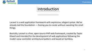 Laravel Presentation | PPTX