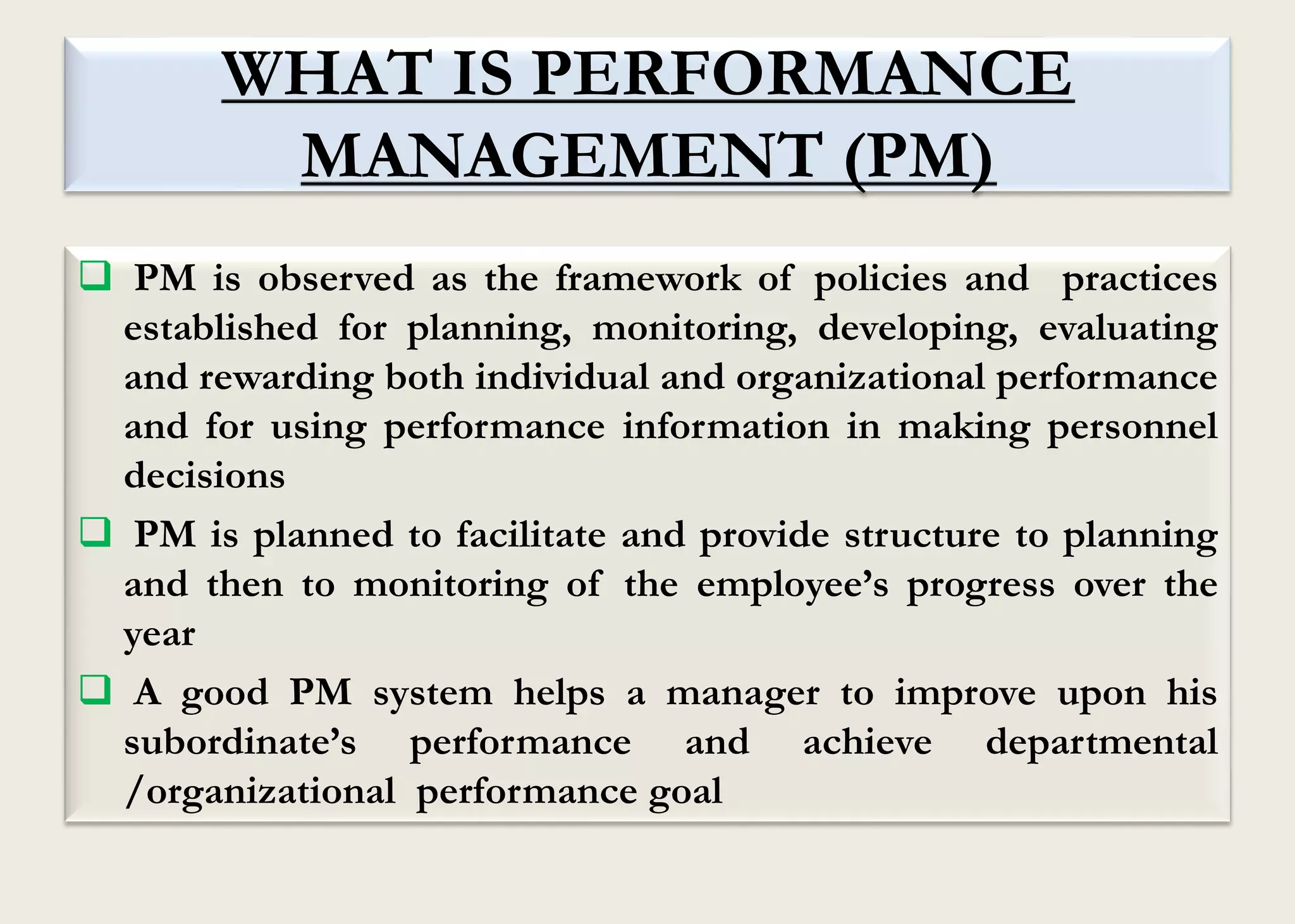 Performance Management | PPTX
