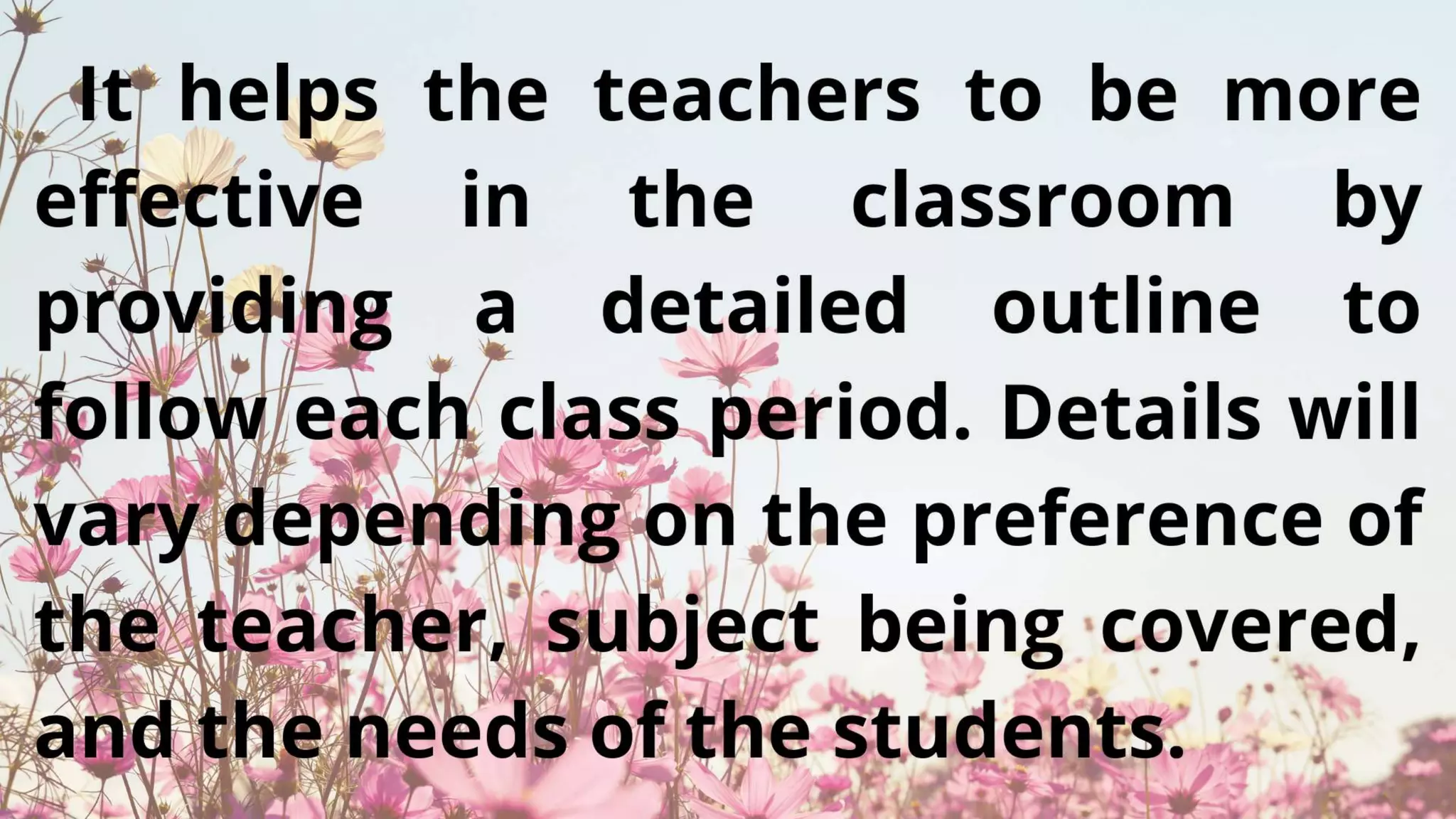 Parts of the Lesson Plan | PPTX